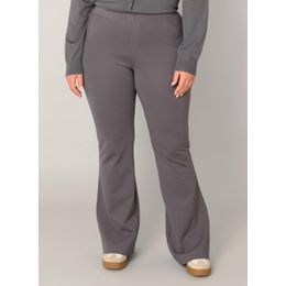 Damen Treggings "Allie", grau, Gr. 44, Base Level Curvy, unifarben, Web, Obermaterial: 65% Viskose, 30% Nylon, 5% Elasthan, Hosen, Aktuelle