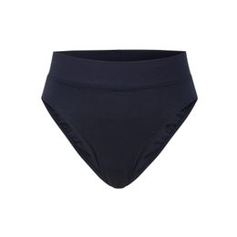 Calida Damen Slip "Slip Elastic High Waist 1er Pack", Gr. XS, blau, Obermaterial: 94% Baumwolle CO. 6% Elasthan EL., Unterhosen