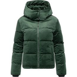 Ragwear Damen Steppjacke "Roobie Velvet YOUMODO", gr&uuml;n, Gr. L, Obermaterial: 100% Polyester. Wattierung: 100% Polyester. &Auml;rmelfutter: 100% Polyester,