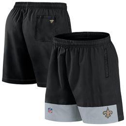 Fanatics M&auml;dchen Sporthose "Fanatics Shorts New Orleans Saints Woven", schwarz, Gr. M, 100% Nylon, Hosen