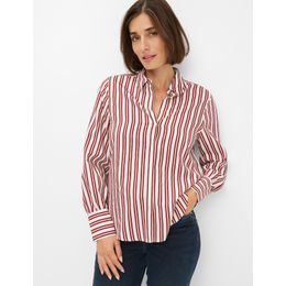 Brax Damen Klassische Bluse "Style VIC", rot, Gr. 48, Web, 88% Viskose, 12% Polyamid, Blusen