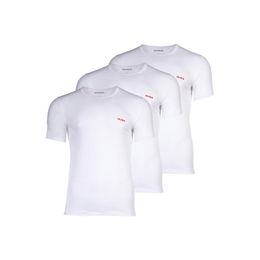 Hugo Herren T-Shirt "T-Shirt T-SHIRT RN TRIPLET P 10217251 02 3er Pack", wei&szlig;, Gr. L, Obermaterial: 100% Baumwolle CO., Shirts