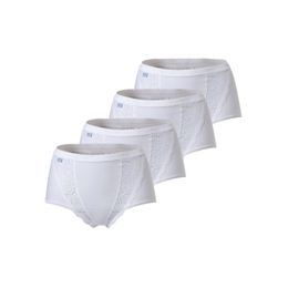 Sloggi Damen Slip "Slip Chic Maxi 4P 4er Pack", Gr. 38, wei&szlig;, Obermaterial: 85% Baumwolle CO. 10% Polyamid PA. 5% Elasthan EL., Unterhosen