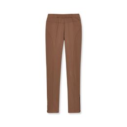 Madeleine Mode MADELEINE Damen Leggings "Leggings Leggings mit Saumzippern", braun, Modern, Gr. 38, Obermaterial: 92% Polyester PES. 8% Elasthan EL., Hosen