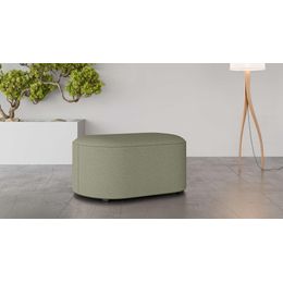 Polsterhocker OTTO HOME "Polsterhocker Tvinne, mit Wellenunterfederung", gr&uuml;n, B:90cm H:44cm T:50cm, 100% Polyester, Hocker, Polsterhocker, passend zum Ecksofa, auch in Boucl&eacute;, B/T/H: 90/50/44 cm