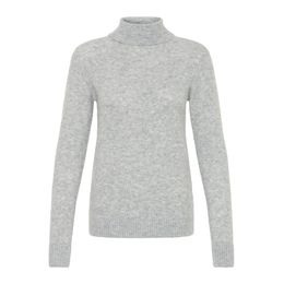 oxmo Damen Rollkragenpullover "Rollkragenpullover OXISIGNE"grau melange, Gr. XXL, Obermaterial: 44% Polyester Pol. recyc.. 23% Polyacryl PAN. 22%