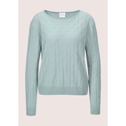 Madeleine Mode MADELEINE Damen Longpullover "Pullover Pullover", blau, Gr. 36, Obermaterial: 100% Schurwolle WV., Pullover