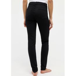 Angels Damen Slim-fit-Jeans "SKINNY BUTTON", schwarz, Gr. 34, Denim/Jeans, Obermaterial: 92% Baumwolle, 6% Polyester, 2% Elasthan, Jeans