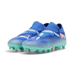 Puma Damen Fußballschuh "FUTURE 7 PRO FG/AG", Gr. 44,5, blau, Synthetik, Schuhe, für Rasenplätze