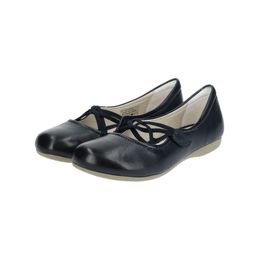 Josef Seibel Damen Riemchenballerina "Josef Seibel Ballerinas Leder", Gr. 36, blau, Leder, Schuhe