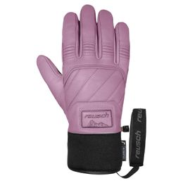 Reusch Damen Skihandschuhe "Legacy R-TEX XT", rosa, Gr. 9, mehrfarbig, 50% Polyester, 50% Rindsleder, Handschuhe, mit wasserdichter, atmungsaktiver