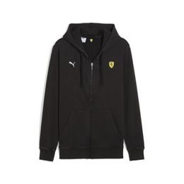 Puma Herren Sweatjacke "Scuderia Ferrari Sportswear Sweat-Kapuzenjacke Herren", schwarz, Gr. XL, Obermaterial: 100% Baumwolle; Rippe: 3% Elasthan,