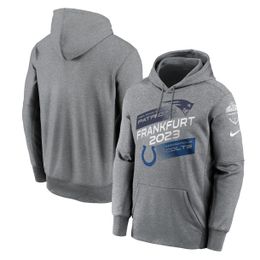 Kapuzenpullover Nike "Nike Hoodie Nike Performance Fleece - FRA PATS vs COLTS", Damen, Gr. XL, grau, 100% Polyester, Pullover Kapuzenpullover
