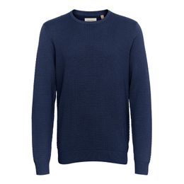 Blend Herren Strickfleece-Pullover "Strickpullover BHRedhill", blau, Gr. XL, Obermaterial: 100% Baumwolle CO., Pullover