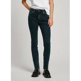 Pepe Jeans Damen Skinny-fit-Jeans "SKINNY JEANS MW", blau, Gr. 31, Denim/Jeans, Obermaterial: 83% Baumwolle, 12% Viskose, 4% Elastomultiester, 1%