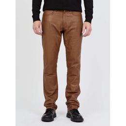 JCC Herren Lederhose "31020354", braun, Gr. 52, Obermaterial: 100% Lammnappa; Innenfutter: 100% Polyester, Hosen