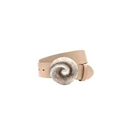 Damen Lederg&uuml;rtel, beige, Gr. 90, RETTUNGSRING G&Uuml;RTEL, Rindsleder, G&uuml;rtel