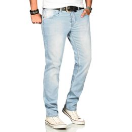 Herren Stretch-Jeans "ASAngelo", blau, Gr. 38, Alessandro Salvarini, Obermaterial: 98% Baumwolle, 2% Elasthan, Jeans, Angenehme Passform durch