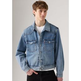 Levi's LEVI'S Herren Jeansjacke, blau, Gr. S, Denim/Jeans, Obermaterial: 100% Baumwolle, Jacken, Westernstyle