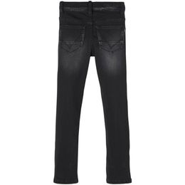 name it Jungen Stretch-Jeans "NKMTHEO DNMCLAS PANT", schwarz, Gr. 176, Abriebeffekte, Denim/Jeans, Obermaterial: 41% Viskose, 31% Baumwolle, 25%