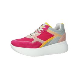 Nero Giardini Damen Plateausneaker "Nero Giardini Sneaker Veloursleder/Textil", Gr. 40, rosa, Textil, Veloursleder, Schuhe