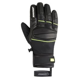 Ziener Herren Skihandschuhe "GOMIN-Z AQUASHIELD", schwarz, Gr. 8,5, Materialmix, Handschuhe, wasserdicht, winddicht, atmungsaktiv, Lederinnenhand