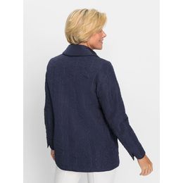 CLASSIC Damen Steppjacke, blau, Gr. 38, unifarben, 100% Polyester, Schal:100% Polyester, Wattierung:100% Polyester, Jacken