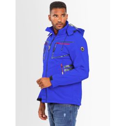 Arctic Seven Herren Softshelljacke "ASPierr", blau, Gr. M, Obermaterial: 96% Polyester, 4% Elasthan; Innenseite: 100% Polyester, Jacken, sportliche