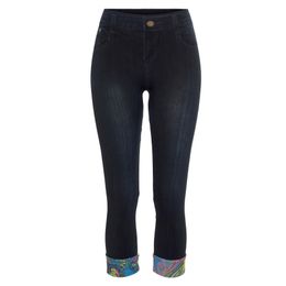 Buffalo Damen Jeansleggings, Gr. 34, blau, Web, Obermaterial: 60% Viskose, 35% Polyester, 5% Elasthan, leichte Abriebeffekte, unifarben, Jeans