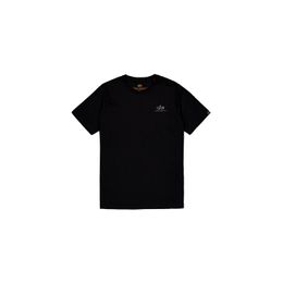 Herren T-Shirt "Basic T-Shirt SL TPU", schwarz, Gr. XXL, Alpha Industries, Obermaterial: 100% Baumwolle, Shirts