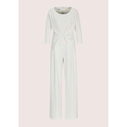 Madeleine Mode MADELEINE Damen Overall "Overall Eleganter Jumpsuit mit Layering-Oberteil"wollwei&szlig;, Gr. 44, Obermaterial: 100% Polyester PES., Overalls