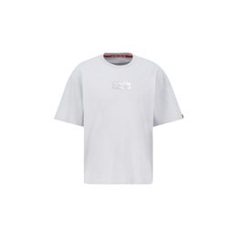 Herren T-Shirt "Metal Plate T-Shirt", grau, Gr. XXXL, Alpha Industries, Obermaterial: 100% Baumwolle, Shirts
