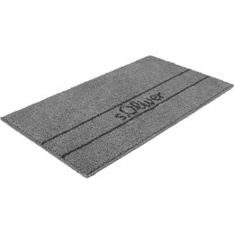 Badematte s.Oliver, H:10mm, grau, Polyester, Badematten, "Allie, Badvorleger, Badezimmer Teppich, Duschvorleger", Badteppich, weiche Haptik,