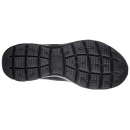 Skechers Damen Sneaker "SUMMITS-SUITED", Gr. 37, schwarz, Leder, Textil, Schuhe, Freizeitschuh, Trainingsschuh, Schn&uuml;rschuh mit weicher Polsterung