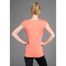 FAYN SPORTS Damen Funktionsshirt "Cuffed Tee", orange, Gr. 48, Jersey, Obermaterial: 87% Polyester, 13% Elasthan, Shirts, atmungsaktiv, schnell