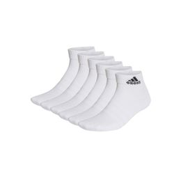 Herren Kurzsocken "Socken Cushioned Sportswear Ankle 6er Pack", adidas originals, Gr. 37, wei&szlig;, Obermaterial: 62% Baumwolle CO. 34% Polyester PES. 3%