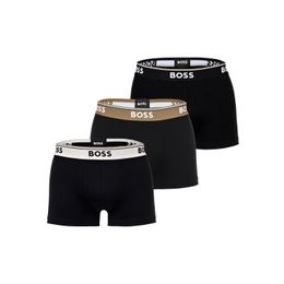 BOSS Herren Boxershorts "Boxershort Trunk 3P Power 3er Pack", Gr. XXL, schwarz, Obermaterial: 95% Baumwolle CO. 5% Elasthan EL., Unterhosen