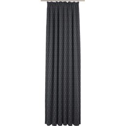 Vorhang Adam, B:145cm H:175cm, blau, Jacquard, Baumwolle (Bio-Baumwolle), Wohnzimmer, Gardinen, "Indian Cortezada", aus 100% Bio-Baumwolle