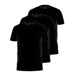 Ammann Herren Unterhemd "3er Pack Shirt 1/2 Arm Day Modern / Close to you", Gr. 8, schwarz, Obermaterial: 93% Baumwolle CO. 7% Elasthan EL.,