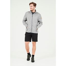 WHISTLER Herren Fleecejacke "Sampton", grau, Gr. M, meliert, 100% Polyester, Jacken, aus schnell trocknenden Materialien