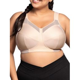 Ulla Dessous Damen Sport-BH "Sport BH ohne B&uuml;gel Kate", beige, Gr. 125, Obermaterial: 37% Polyamid PA. 25% Polyester PES. 16% Elasthan EL. 13%
