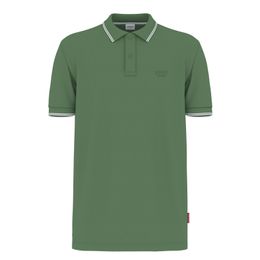 JOOP! JOOP JEANS Herren Poloshirt "Agnello", grün, Gr. M, clean, unifarben, Jersey, Obermaterial: 95% Baumwolle, 5% Elasthan, Shirts, mit Streifen