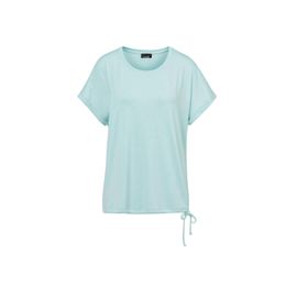 GOLDNER Damen Kurzarmshirt "Shirt", blau, Gr. 44, Obermaterial: 95% Viskose CV. 5% Elasthan EL., Shirts