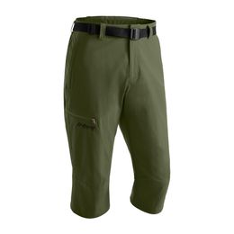 Maier Sports Herren Caprihose "Jennisei"dunkelgr&uuml;n, Gr. 54, 90% Polyamid, 10% Elasthan, Hosen, Funktionscapri aus atmungsaktivem, elastischem Material