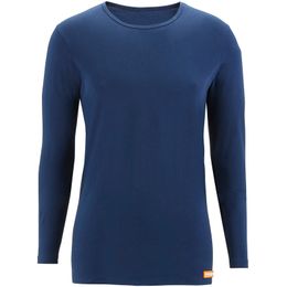 Bruno Banani Herren Unterhemd "Warm Up", Gr. M, blau, Obermaterial: 93% Baumwolle, 7% Elasthan, unifarben, Unterhemden, mit kontrastfarbenen