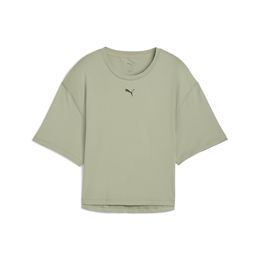 Puma Damen Trainingsshirt "CLOUDSPUN Relaxed T-Shirt Damen", gr&uuml;n, Gr. L, Obermaterial: 94% Polyester, 6% Elasthan, Shirts