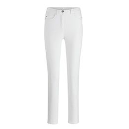 GOLDNER Damen Regular-fit-Jeans "Kurzgr&ouml;&szlig;e Damen Jeans Slim Fit LOUISA, Stretch", wei&szlig;, Gr. 23, Obermaterial: 70% Baumwolle CO. 27% Polyester PES. 3%