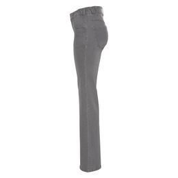 Arizona Damen Bootcut-Jeans "Bund mit seitlichem Gummizugeinsatz", grau, Basic, Gr. 25, Jeans, Obermaterial: 98% Baumwolle, 2% Elasthan, Jeans, hohe