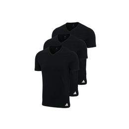 Herren T-Shirt "T-Shirt V-Neck Shirt, Active Core Cotton 3PK 3er Pack", schwarz, Gr. M, adidas originals, Obermaterial: 100% Baumwolle CO., Shirts