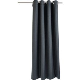Vorhang HEINE HOME, B:140cm H:175cm, grau, Polyester, Gardinen